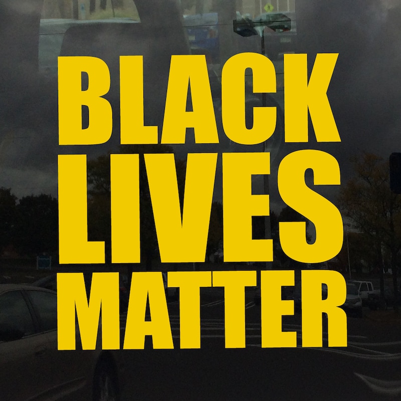 Flat Black Window Sticker - Etsy