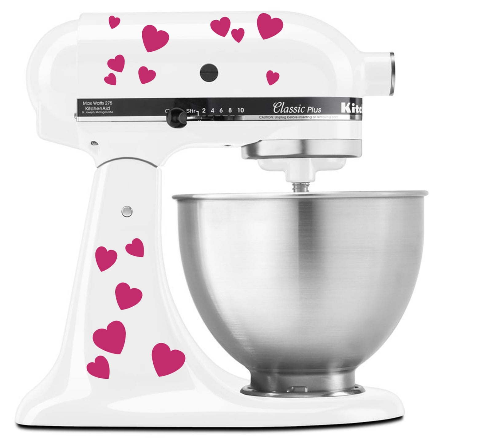 Hearts Bae Valentine Pattern Vinyl Decal Set for Kitchen | Etsy