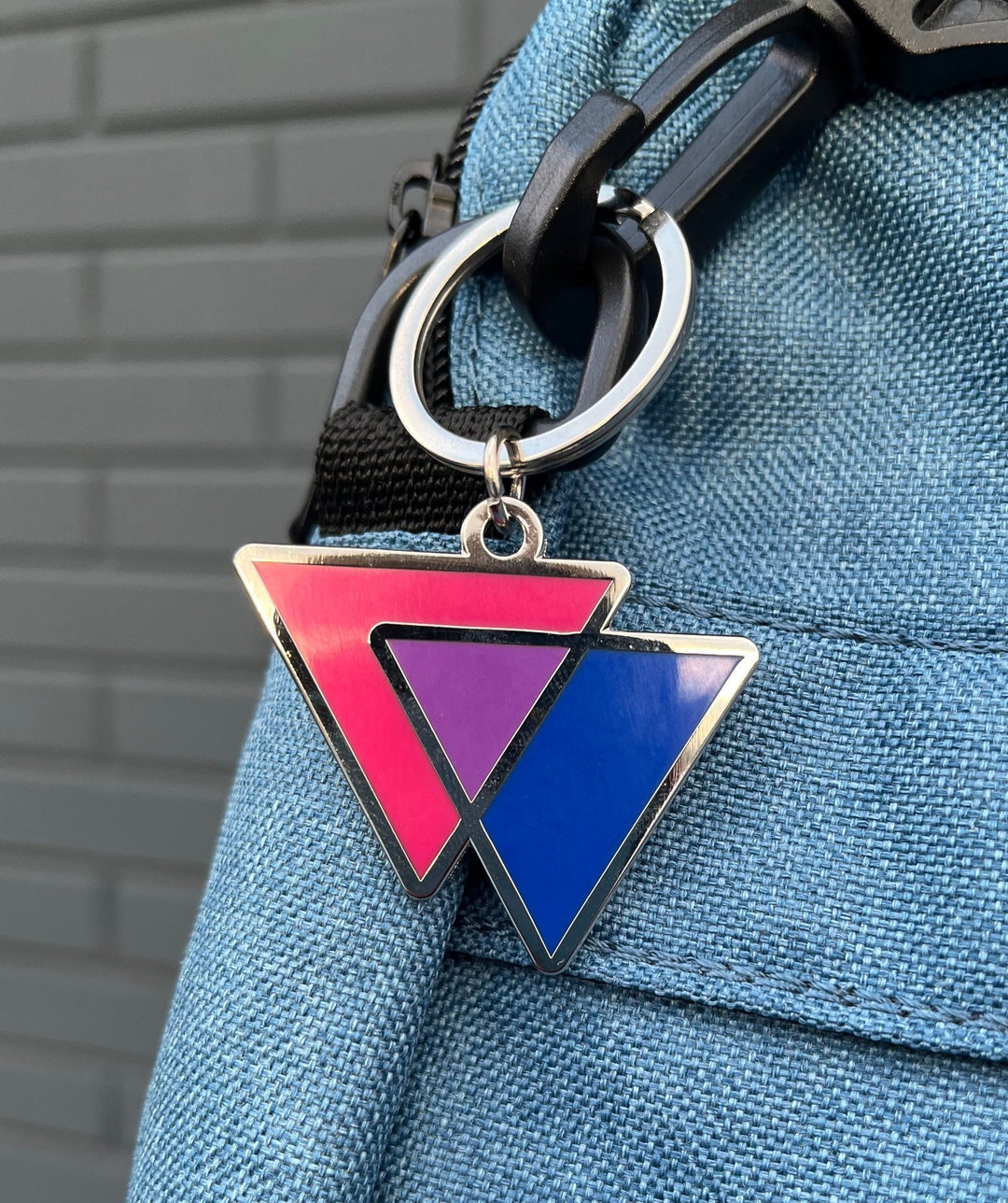 Bisexual Flag Triangles Pink Purple and Blue LGBTQ Support Pride Symbol ...