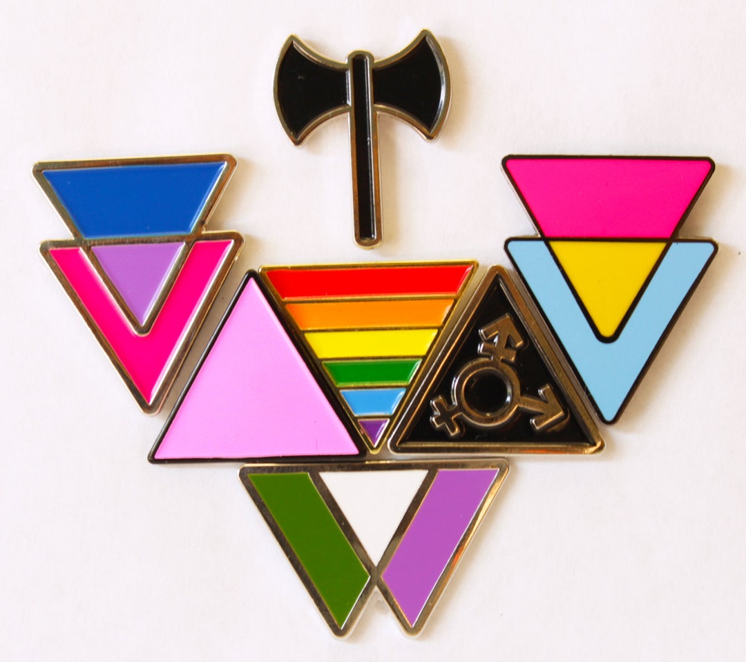 LGBTQ+ Pride Pack - Enamel Pin Set of 7 - Etsy