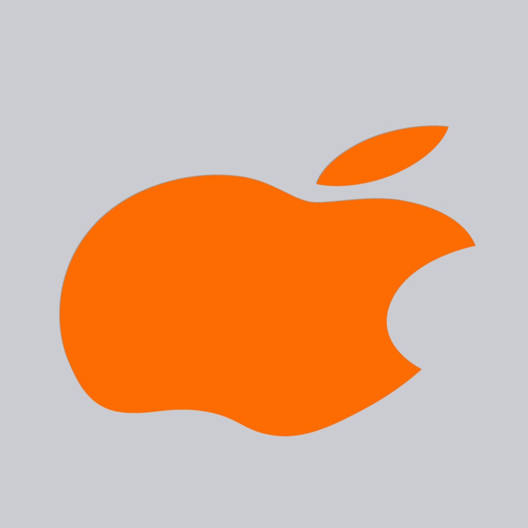 Orange MacBook Apple Color Changer Decal - Opaque Vinyl Decal Sticker ...