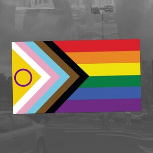 Intersex Progress Pride Flag LGBTQIA+ POC Transgender - Vibrant Color ...