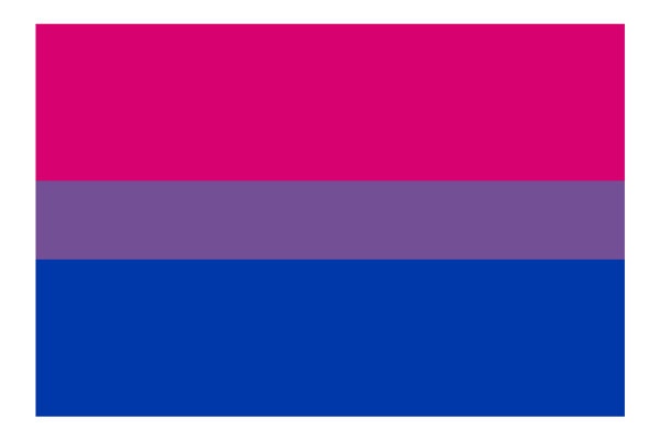 Bi Bisexual Flag Lgbt Rights Support Pride Symbol Vibrant Color
