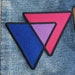 Bisexual Triangles Biangles Pink Lavender Blue 4 Inch | Etsy