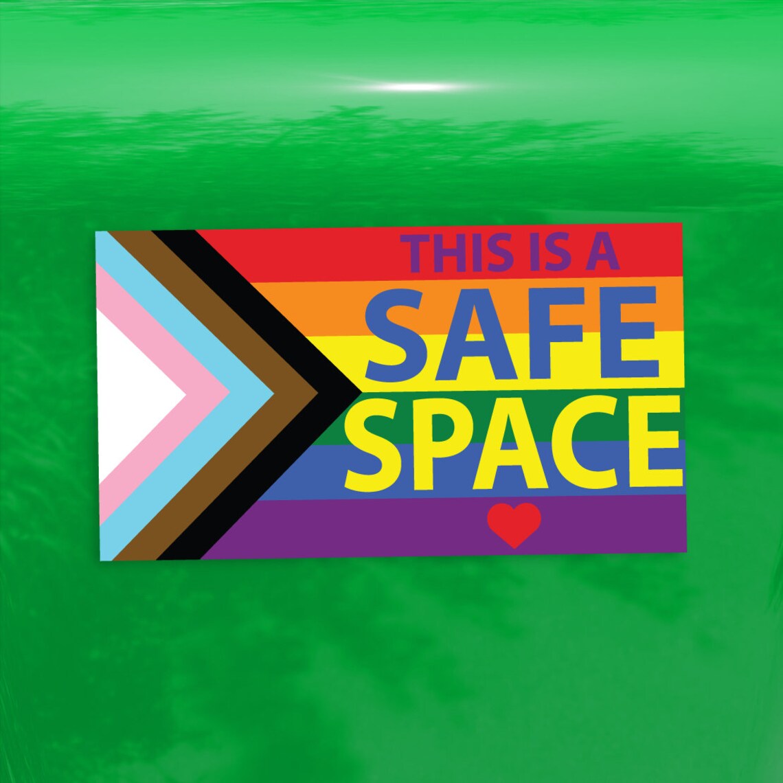 This is a Safe Space Progress Flag LGBTQ POC Transgender Flag - Etsy