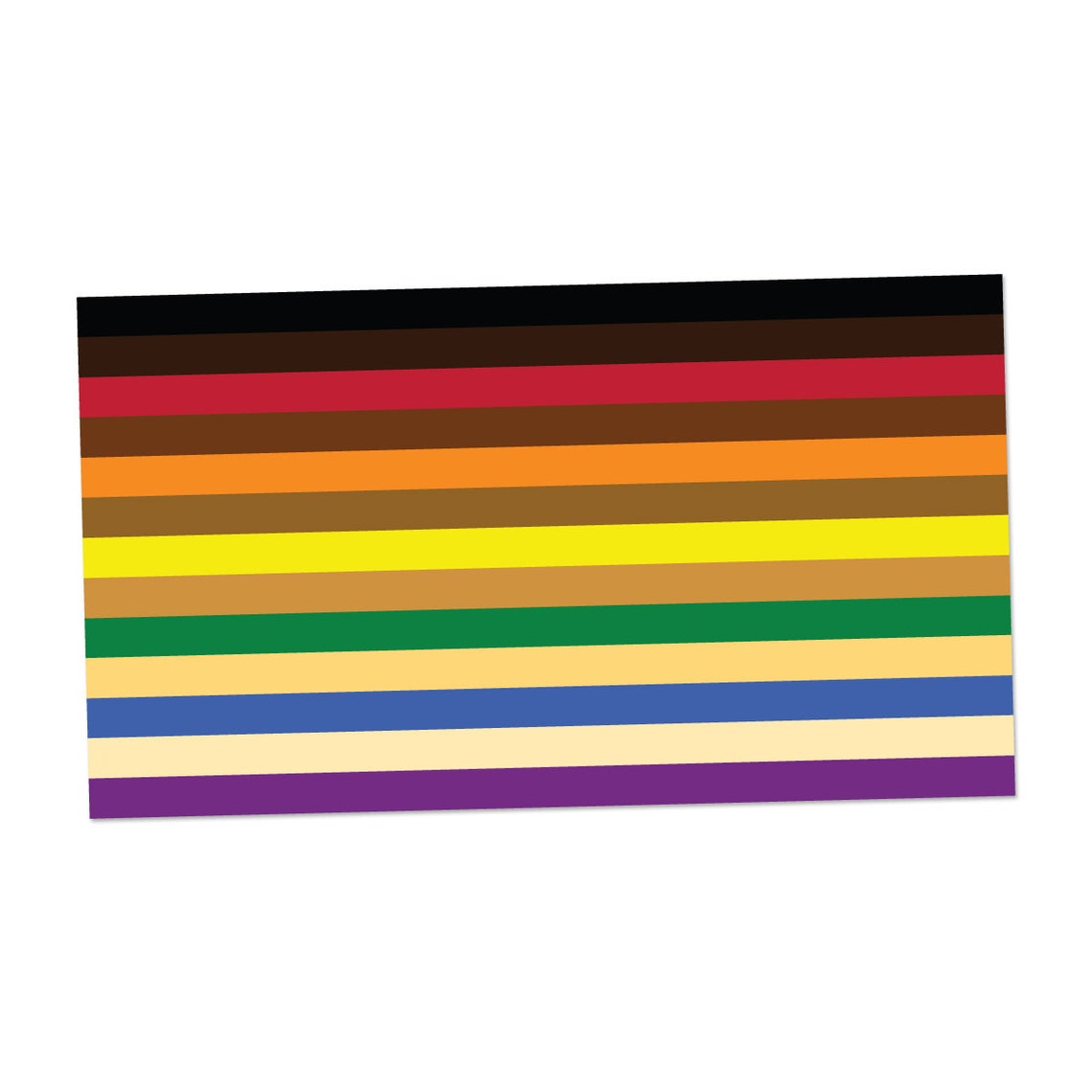 LGBTQ Skin Gradient Pride Flag POC Inclusive Vibrant Color - Etsy