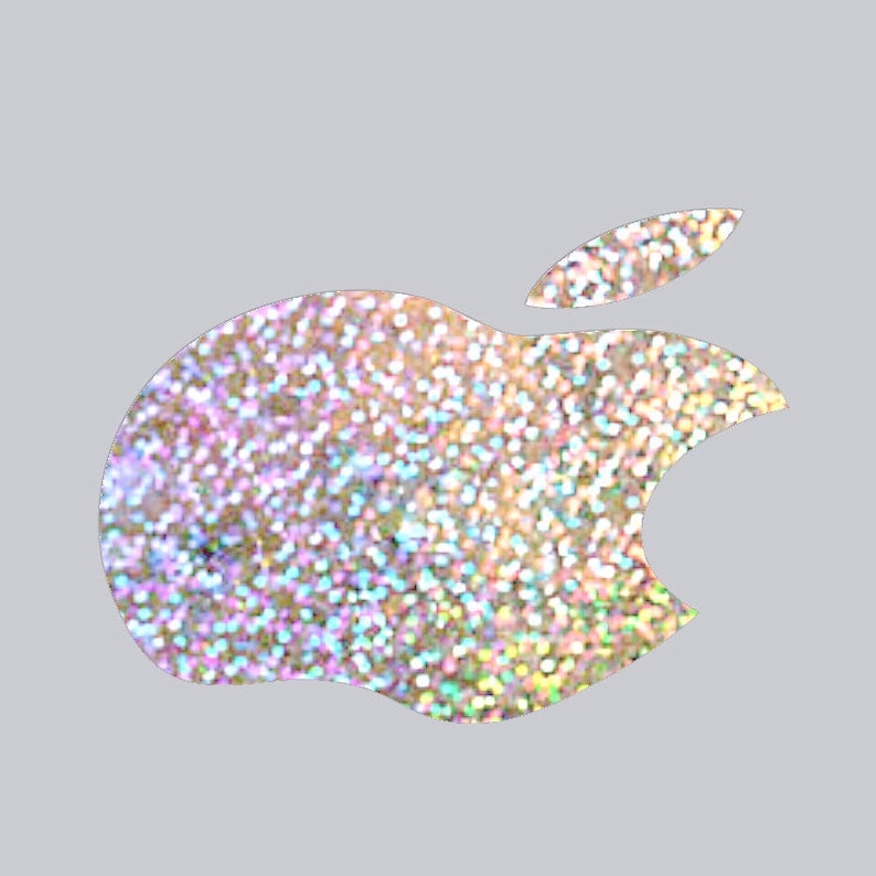 Silver Glitter Sparkle MacBook Apple Color Changer Decal - Opaque Vinyl ...