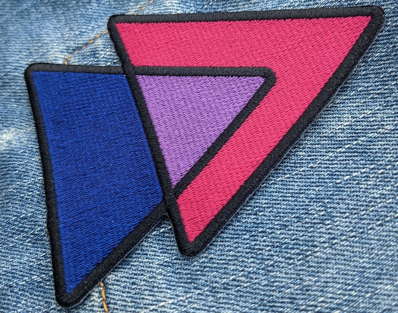 Bisexual Triangles Biangles Pink Lavender Blue 4 Inch | Etsy