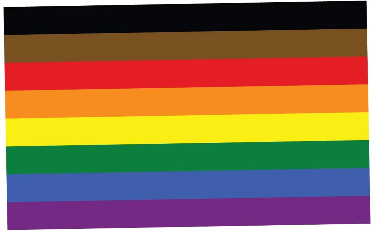 Inclusive Rainbow LGBT Pride Flag LGBTQ Vibrant Color Vinyl | Etsy