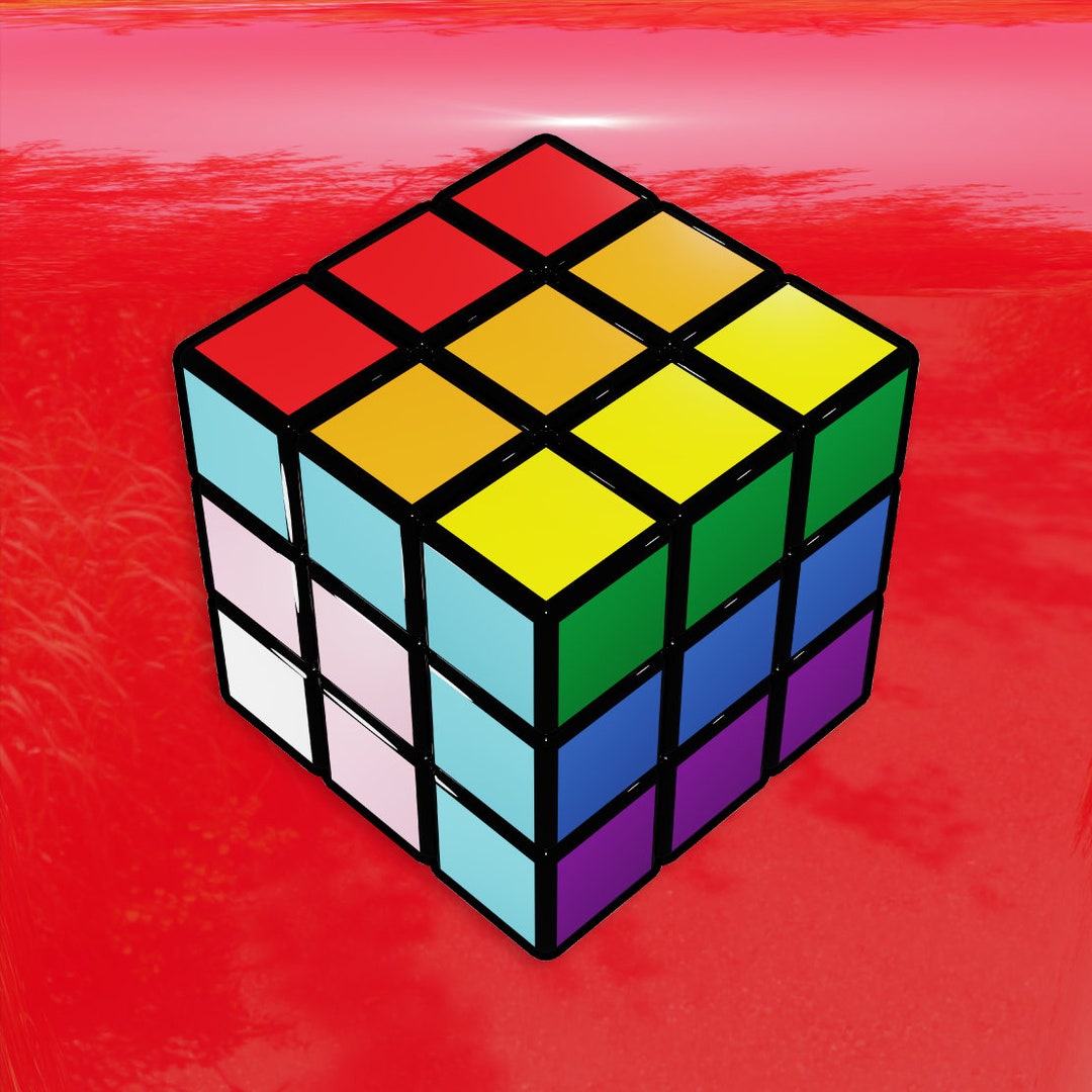 Progress Pride Flag LGBTQ POC Transgender Flag Puzzle Cube Art ...