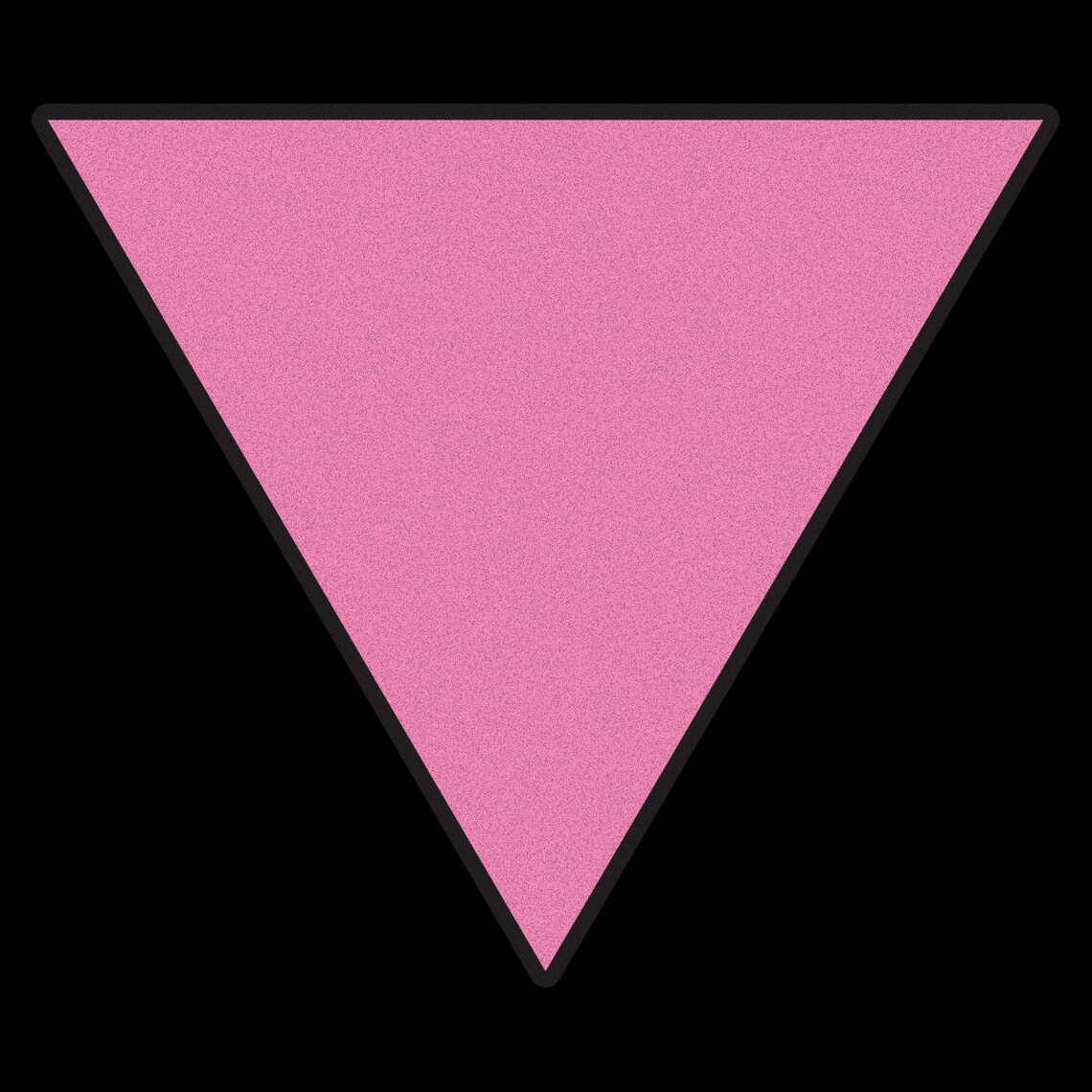 Reflective Pink Triangle - LGBT Rights Support Pride Symbol - Vibrant ...