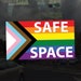 This is a Safe Space Progress Flag LGBTQ POC Transgender Flag Vibrant ...