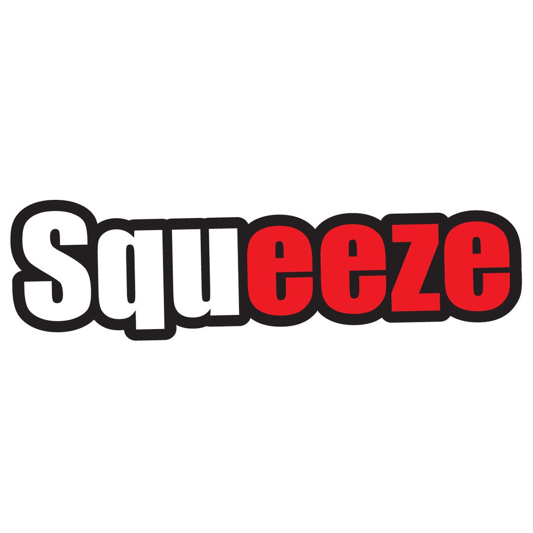 Squeeze Red and White Vibrant Color Vinyl Decal - Etsy