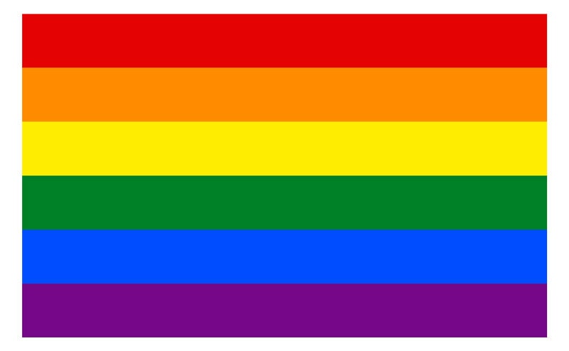 Rainbow Pride Flag Lgbt Rights Gay Lesbian Bi Transgender Unity Love