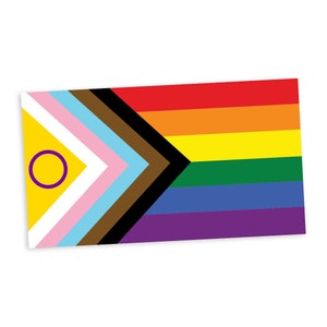 Intersex Progress Pride Flag LGBTQIA POC Transgender Vibrant Color ...
