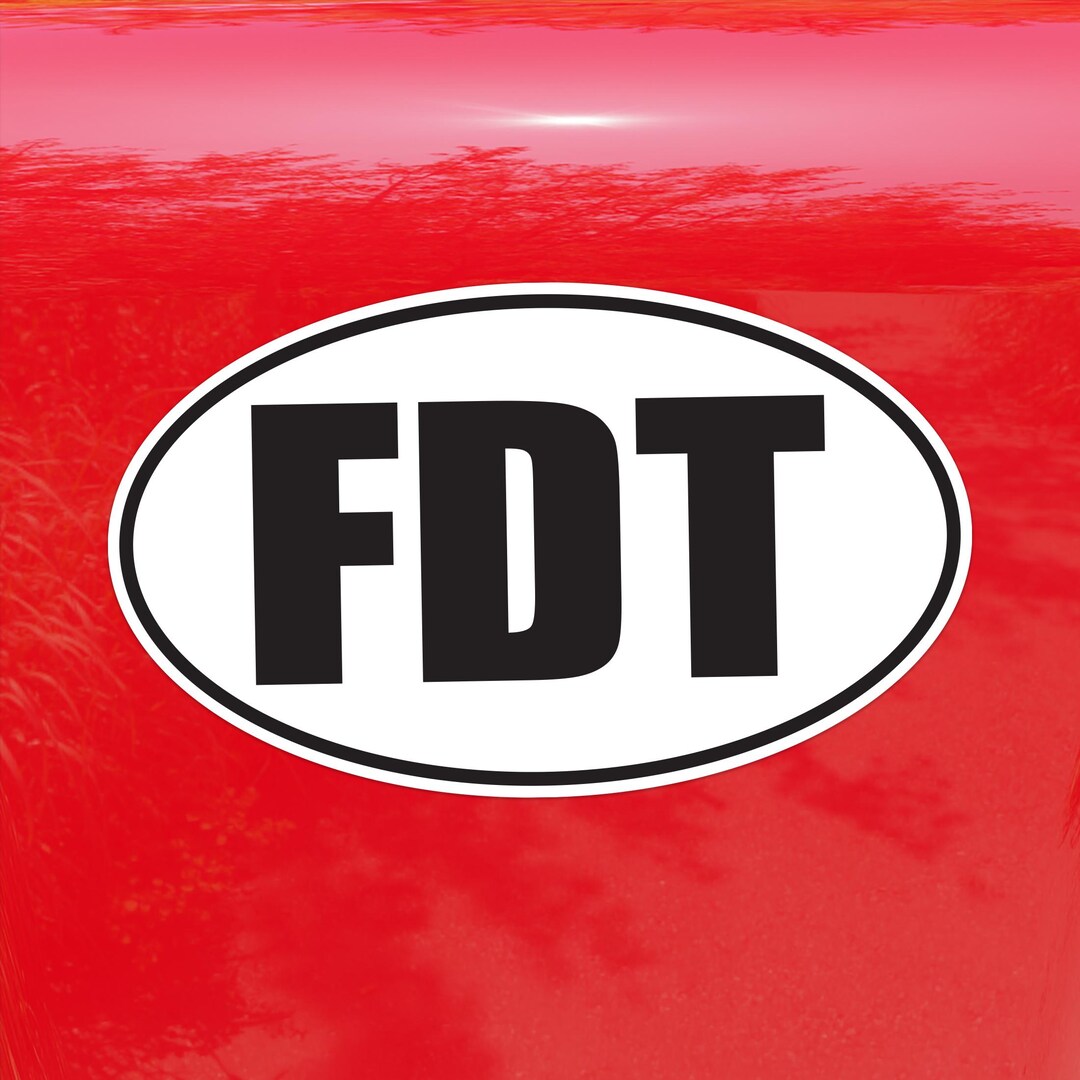 FDT Fuck Donald Trump Protest Decal - Vinyl Sticker for Cars, Laptops ...