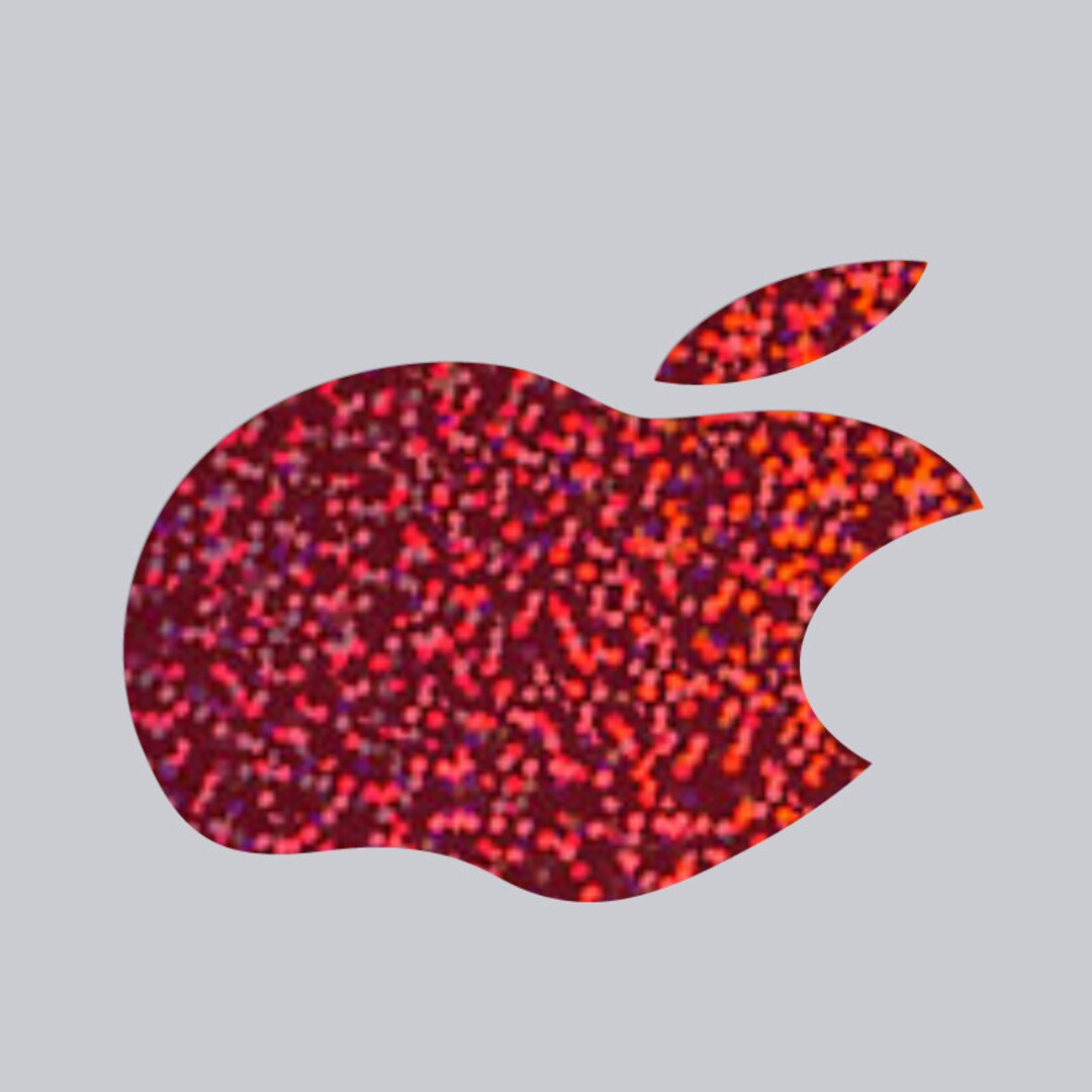 Red Glitter MacBook Apple Color Changer Decal - Opaque Vinyl Decal ...