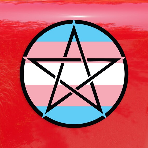 Upright Pentagram Transgender Pride Flag LGBTQ Flag Vibrant | Etsy