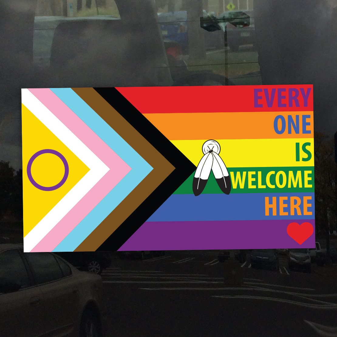 Two Spirit Everyone is Welcome Progress Pride Flag LGBTQIA POC ...