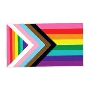 Classic Progress Pride Flag LGBTQIA+ POC Transgender Flag - Vibrant ...