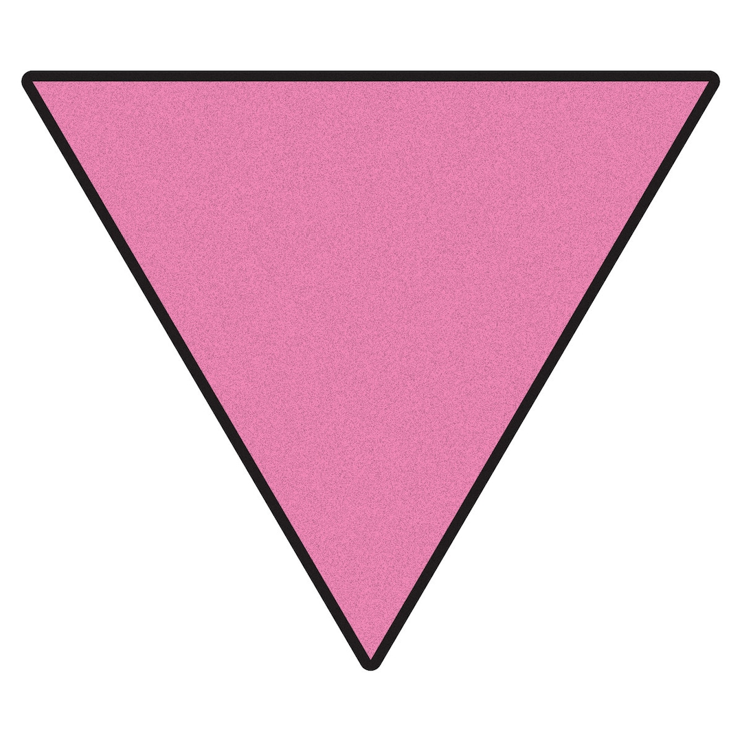 Reflective Pink Triangle - LGBT Rights Support Pride Symbol - Vibrant ...