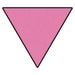 Reflective Pink Triangle - LGBT Rights Support Pride Symbol - Vibrant ...