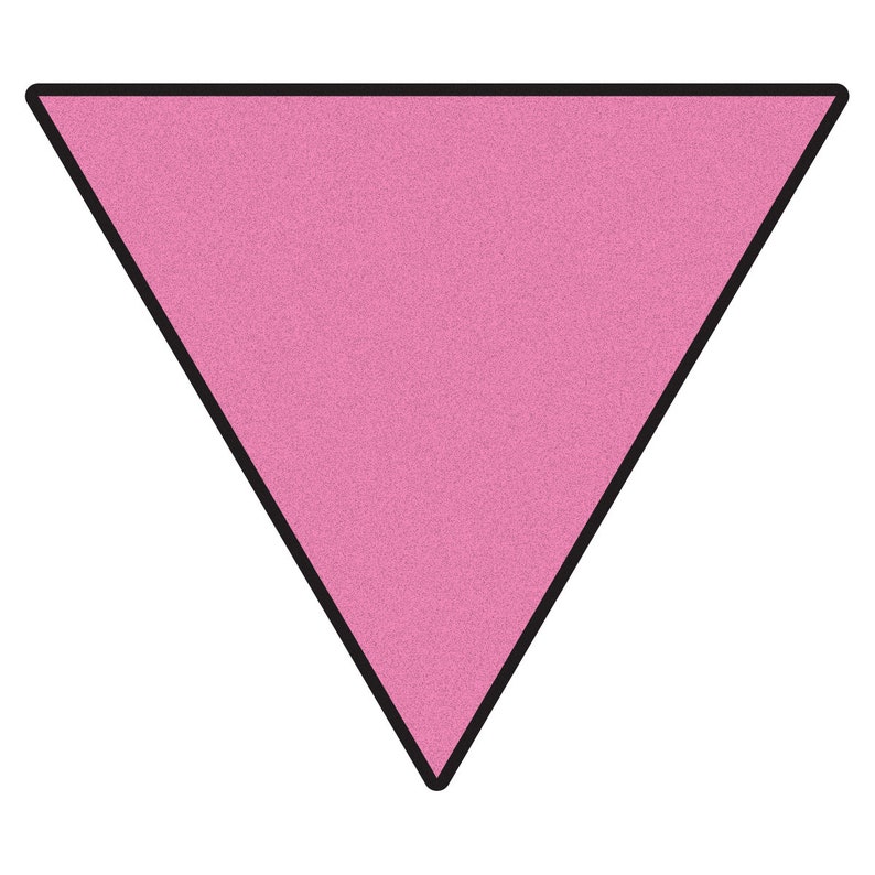 Triángulo Rosa Reflexivo - LGBT Derechos Apoyo Orgullo Símbolo - Color ...