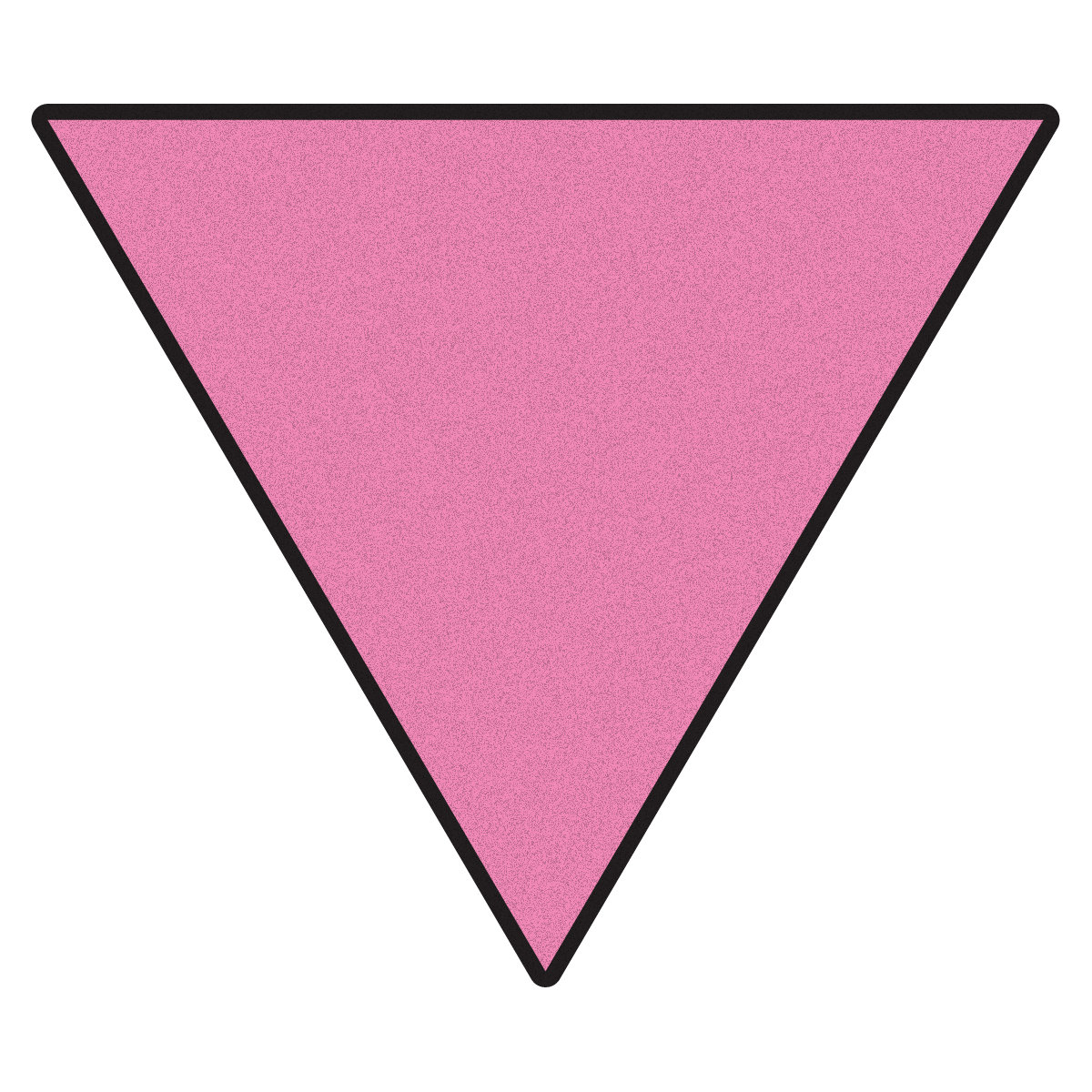 Reflective Pink Triangle Lgbt Rights Support Pride Symbol Vibrant