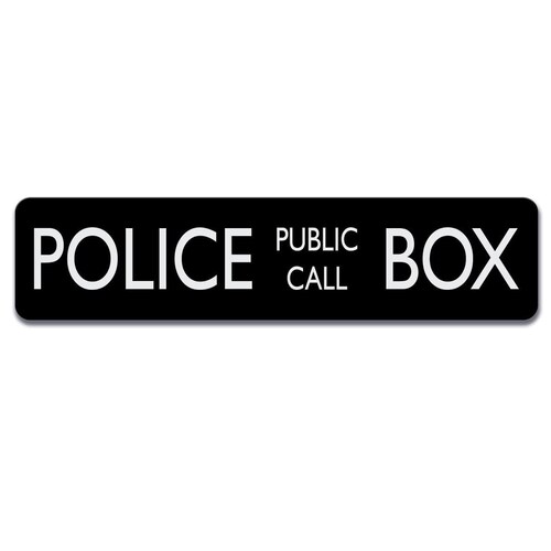 Police Telephone Box Sign 12 Inch by 9 Inch Aluminum Police - Etsy