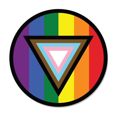 Progress Pride Flag Lgbtq Poc Transgender Flag Vibrant Color Etsy