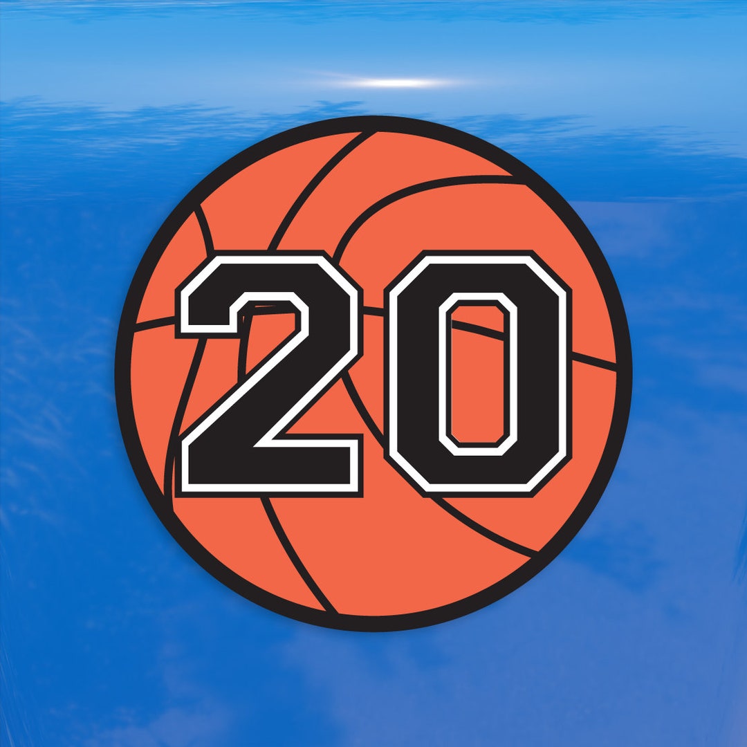 Custom Jersey Number Basketball Team Numbers - Vibrant Color Vinyl ...