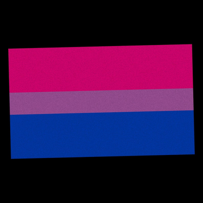 Reflective Bi Bisexual Flag - LGBT Rights Support Pride Symbol ...