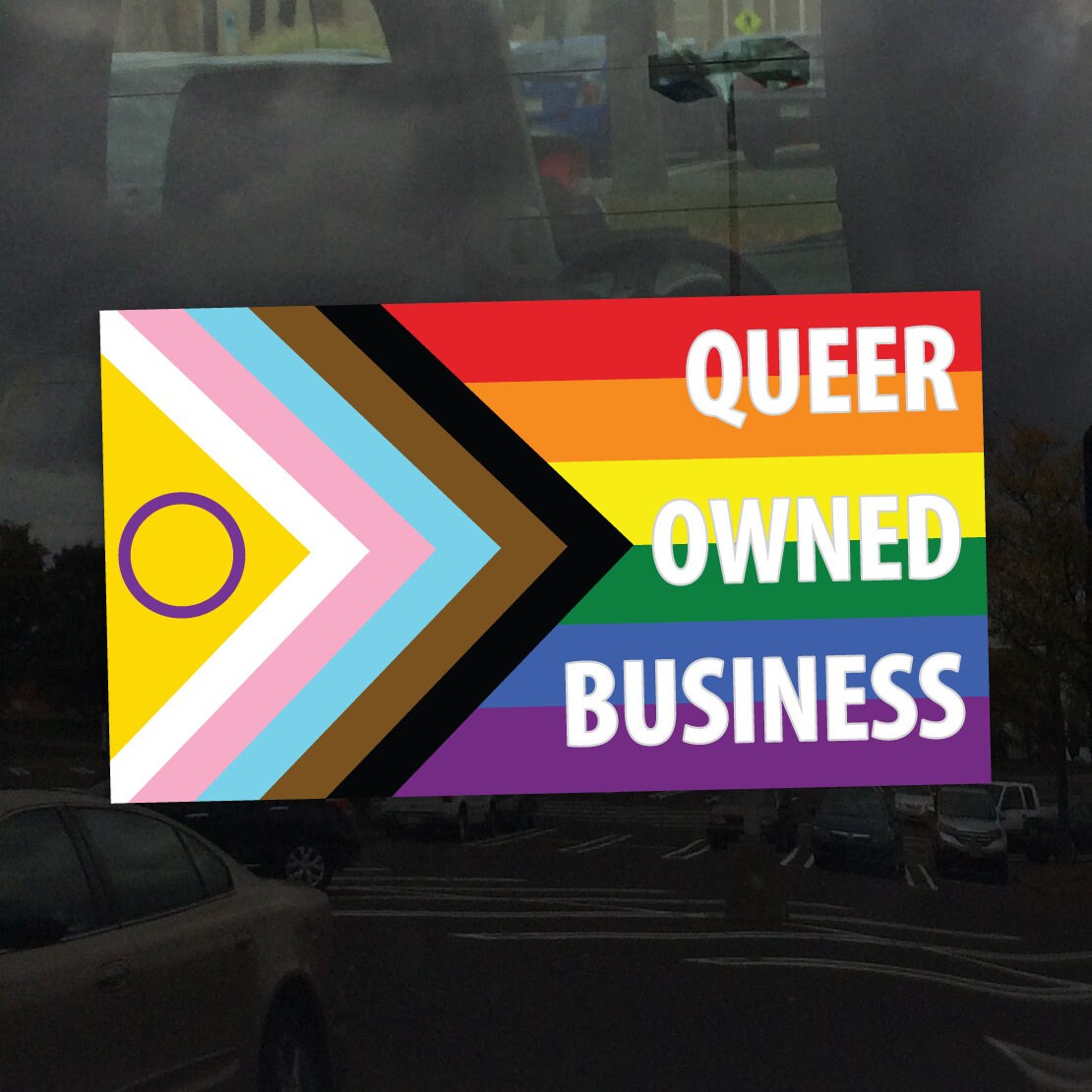 Queer Owned Business Intersex Progress Pride Flag LGBTQ POC - Etsy