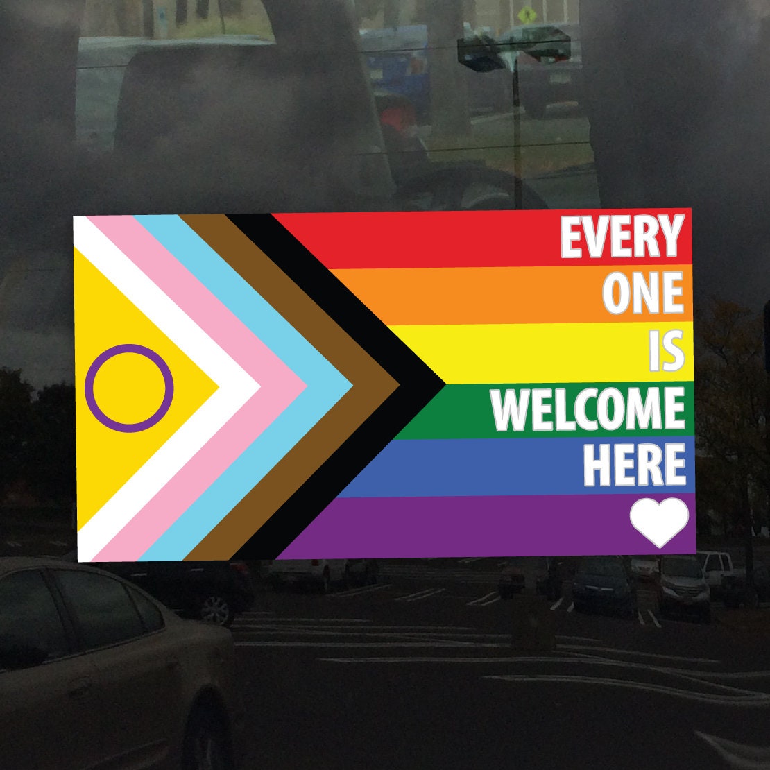 Progress Flag Window Cling - Etsy