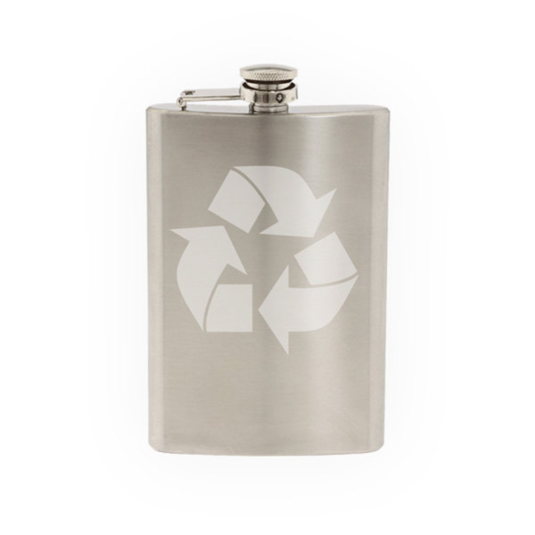 Industry #10 - Reduce Reuse Recycle International Logo- Etched 8 Oz ...