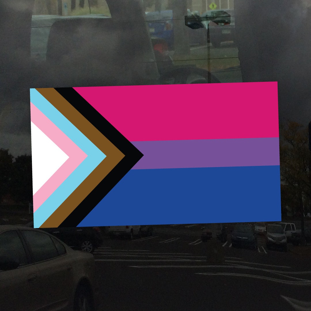 Bisexual Progress Pride Flag LGBTQ POC Transgender Flag - Vibrant Color ...