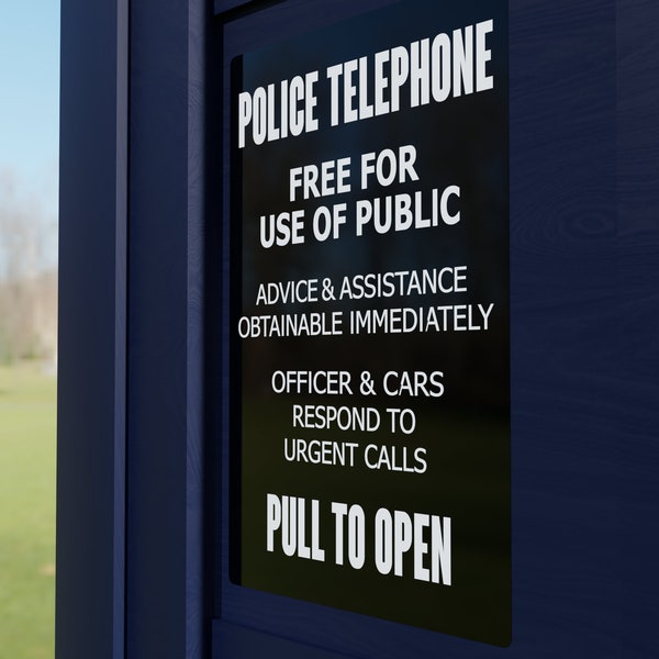 Police Call Box - Etsy