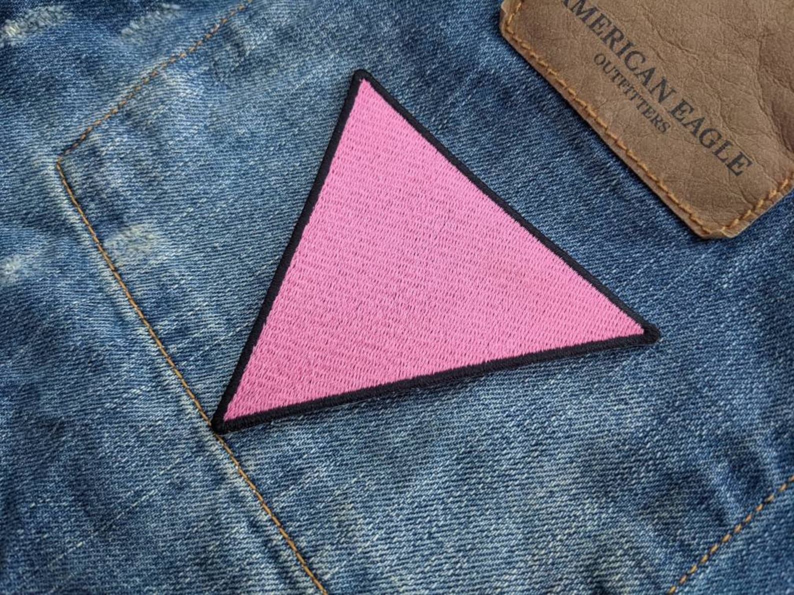 Pink Triangle - Gay and Lesbian LGBTQ Support Pride Symbol - 4 Inch ...