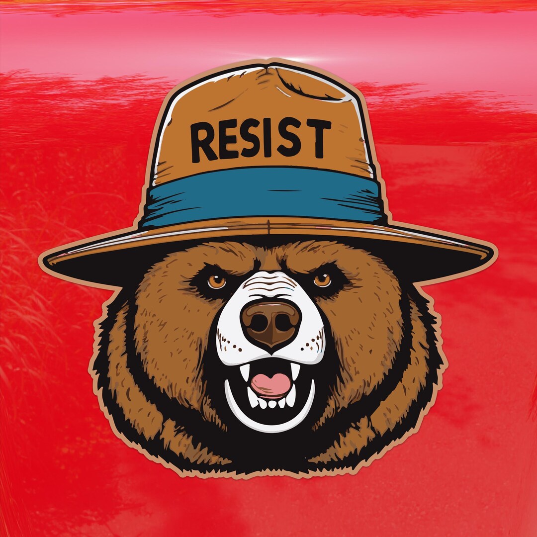Only You Can Resist Oppression – Angry Bear Protest Decal – Activism ...