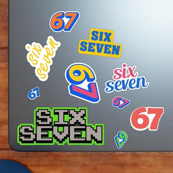 67 Sticker Set - Etsy