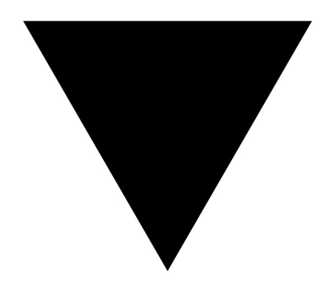 Black Triangle Gay and Lesbian LGBT Support Pride Symbol Vibrant Color ...