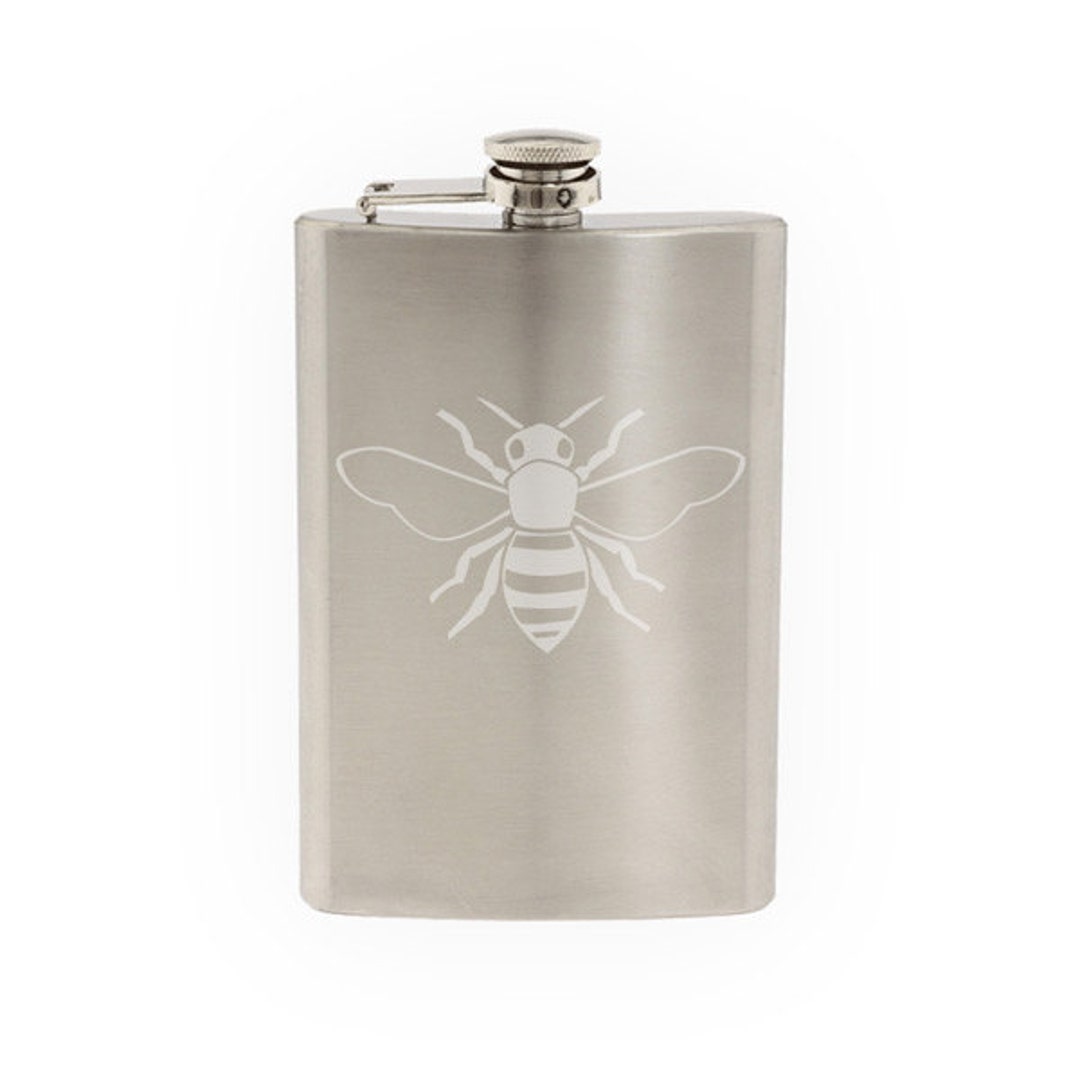 Insect Biology - Honey Bumble Bee Version 5- Etched 8 Oz Stainless ...