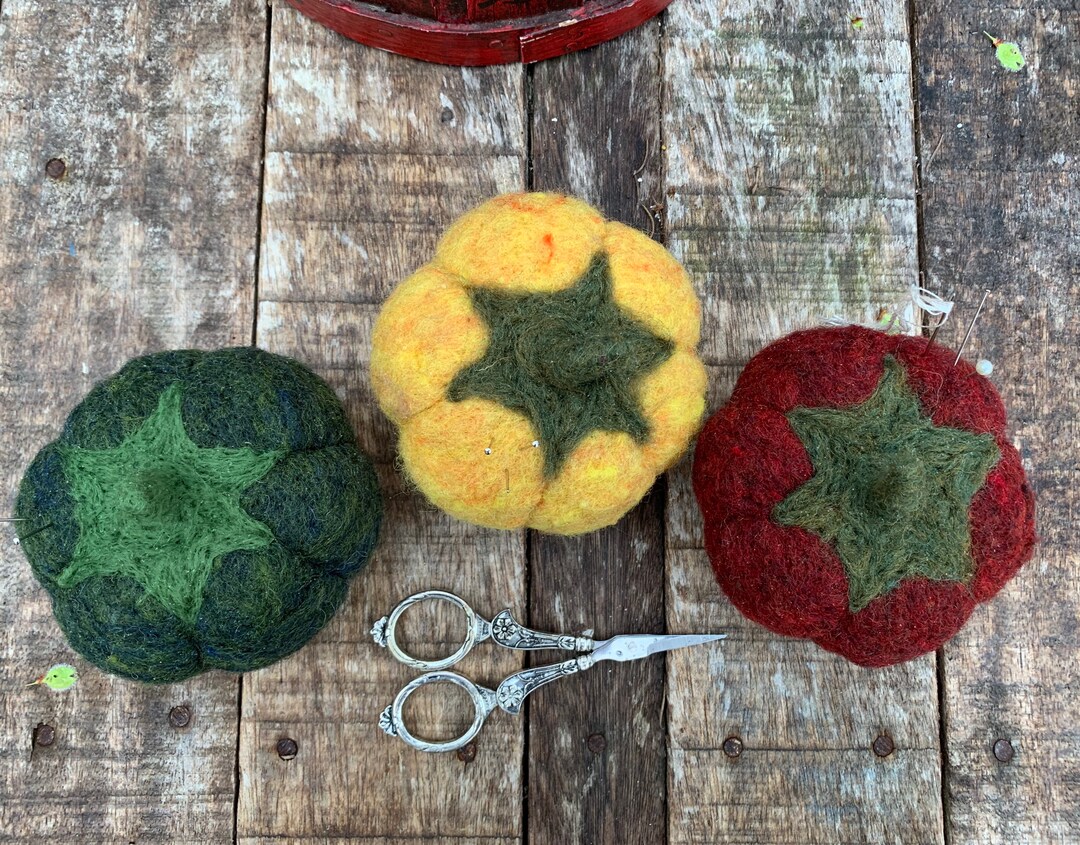 Needle Felted Tomato Pincushions - Etsy