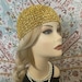 1920s Style FULLY Beaded Gold FLAPPER Head Cap Skull Headpiece Gatsby ...