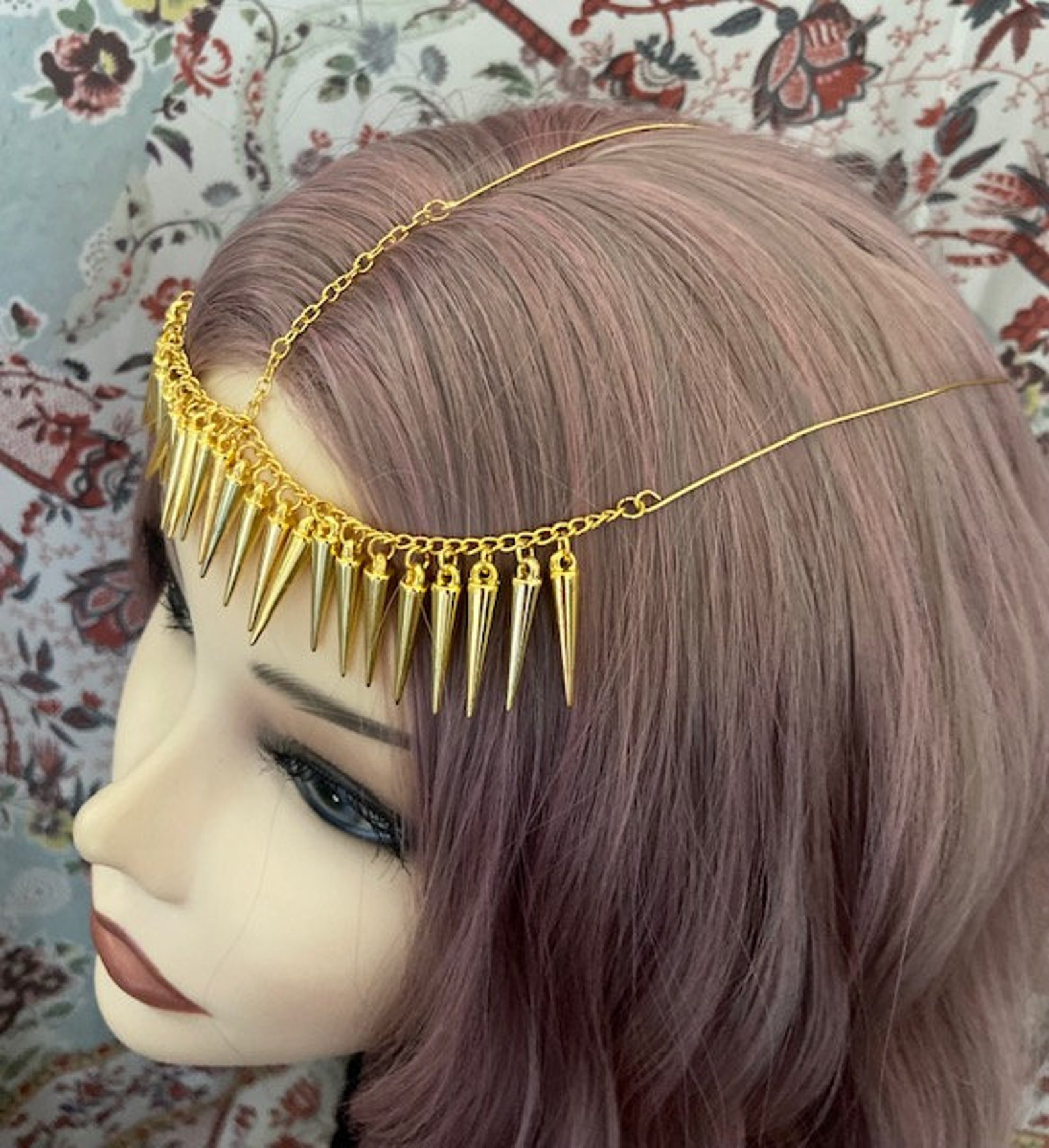 Gold MEDIEVAL RENAISSANCE MAIDEN Headdress Headpiece Cosplay - Etsy ...