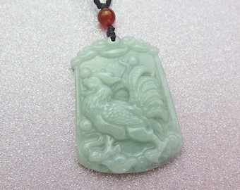 Jade Rooster Pendant - Etsy