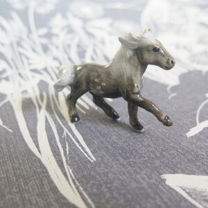 Dapple Grey Pony Horse Minifig Mini Figurine Hand Painted - Etsy