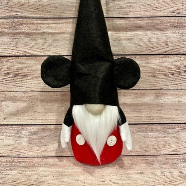 Mickey Mouse Gnome - Etsy