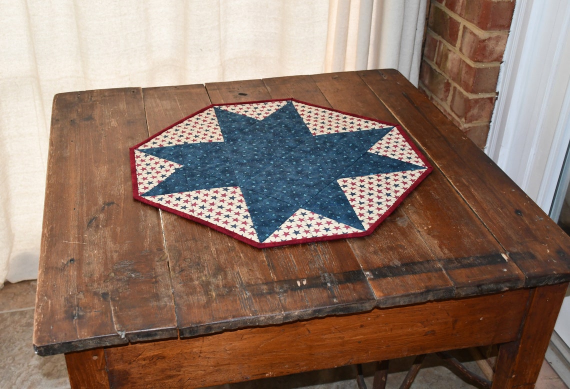 Patriotic Table Topper 4th of July Table Mat Wall Hanging - Etsy