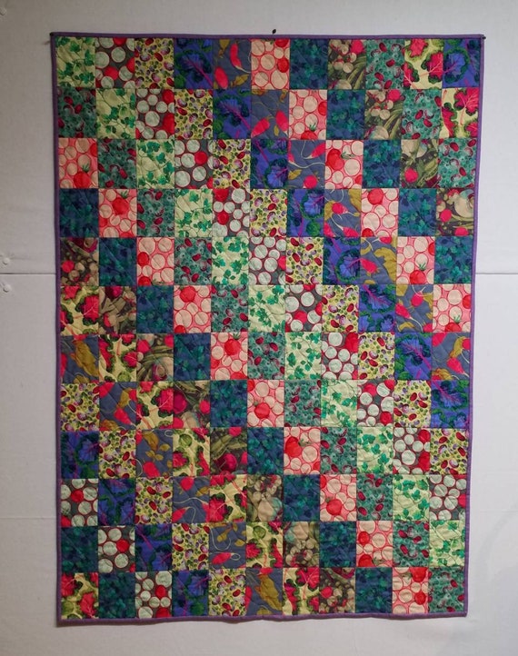 Lap Quilt Veggie Quilt 38 X 53 - Etsy